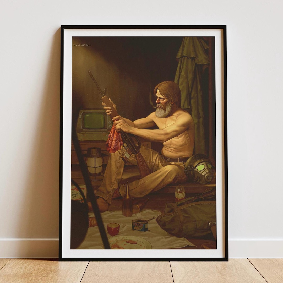 Fallout Poster | New Vegas Randall Clark and Survivalist Rifle | Wall ...