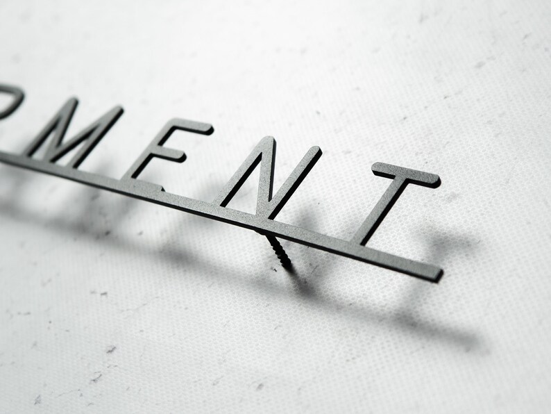 Customized Elegant Metal Address Sign, Durable Outdoor Home Decor ...