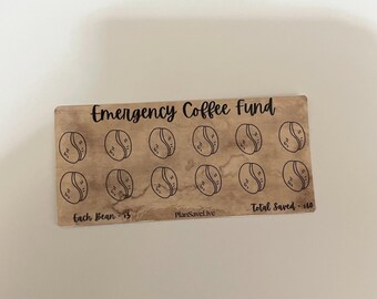 Coffee Fund Savings Challenge Laminated Savings Challenge Physical ...