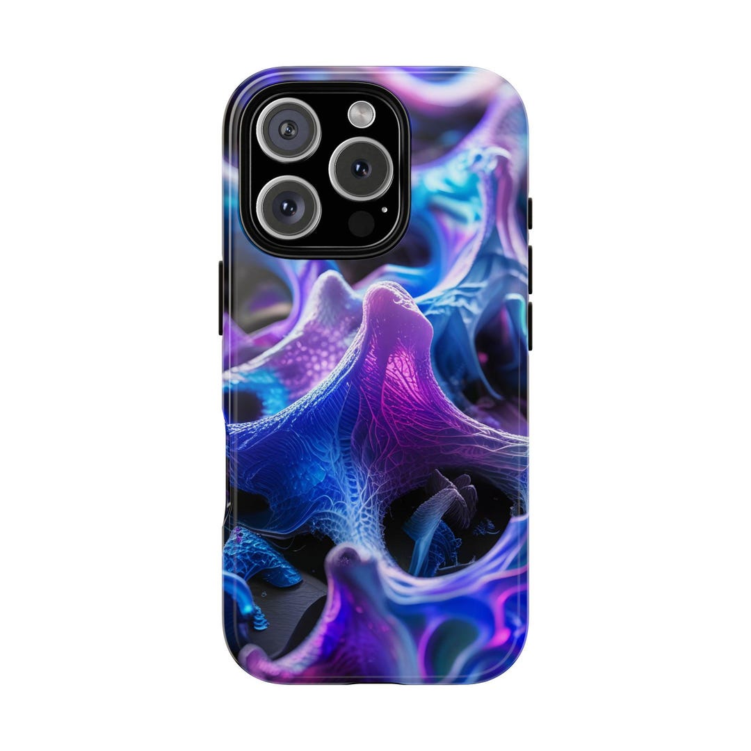 Neon Core Phone Case, Blue and Purple Sci-fi Design, Fits Iphone ...
