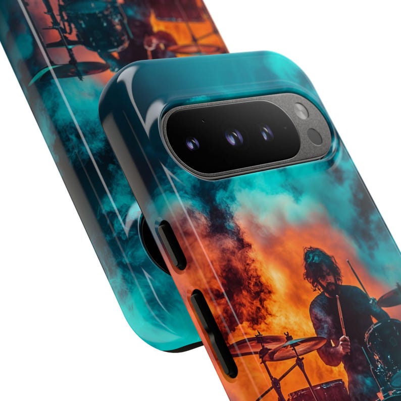 Drummer Tough Cases, Band Drummer Gift, Rock Music Phone Cover, Drummer ...