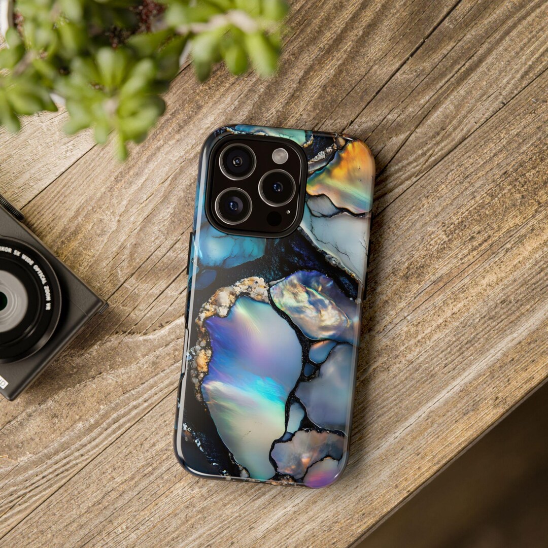 Abalone Shell iPhone Case: Iridescent Blue Glossy Tough Case - Etsy