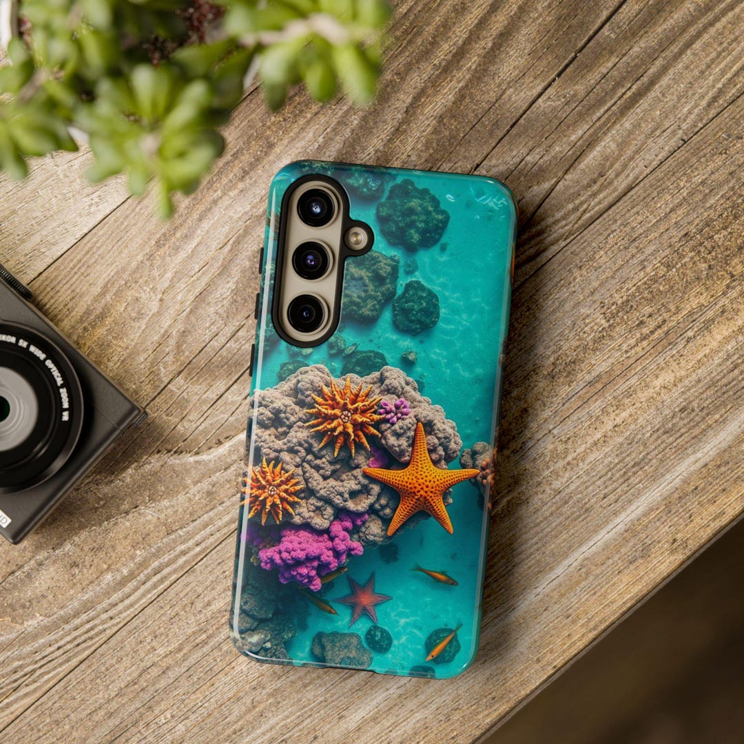 Ocean Theme With Starfish Design Tough Case for Samsung, Iphone, and ...