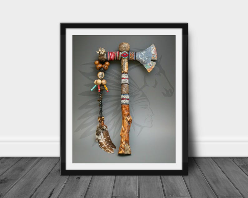 Native American Tomahawk 1, 4:5 Ratio, 7200x9000 300 Dpi Printable ...