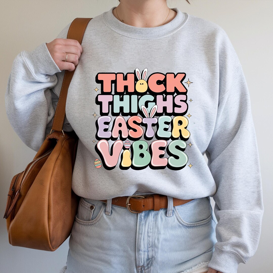 Thick Thighs Easter Vibes PNG | Sassy Easter Bunny PNG | Funny Easter ...