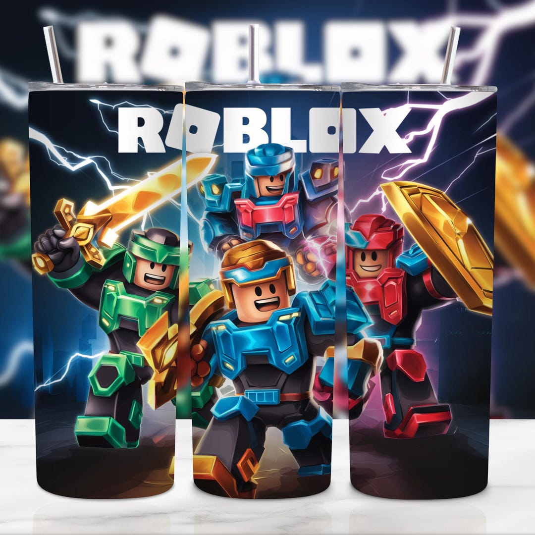 Roblox Tumbler Wrap PNG | 20oz Skinny Tumbler Sublimation Design ...