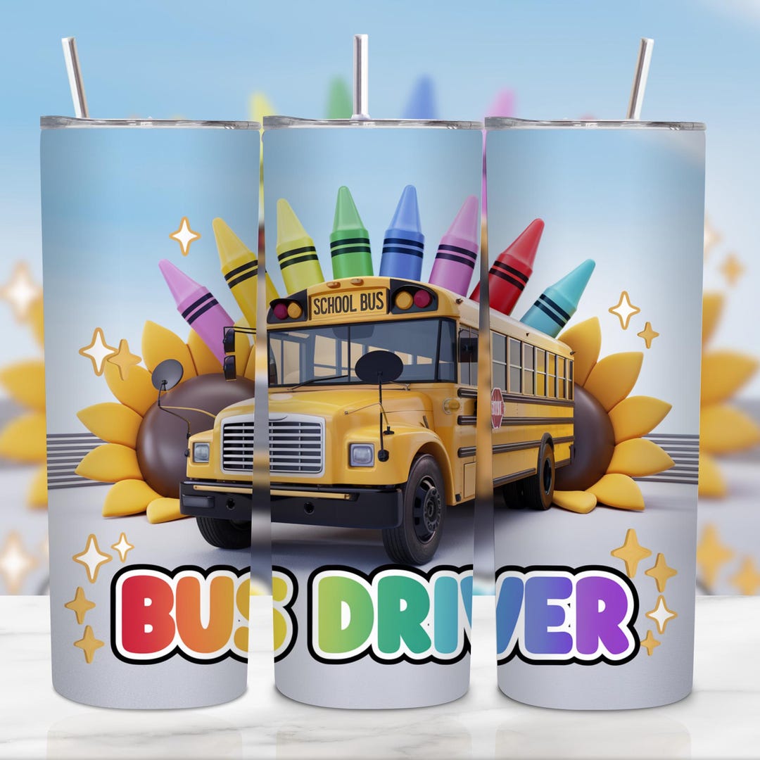 Bus Driver Tumbler | Occupation Tumbler | Bus Driver Life | School Bus ...