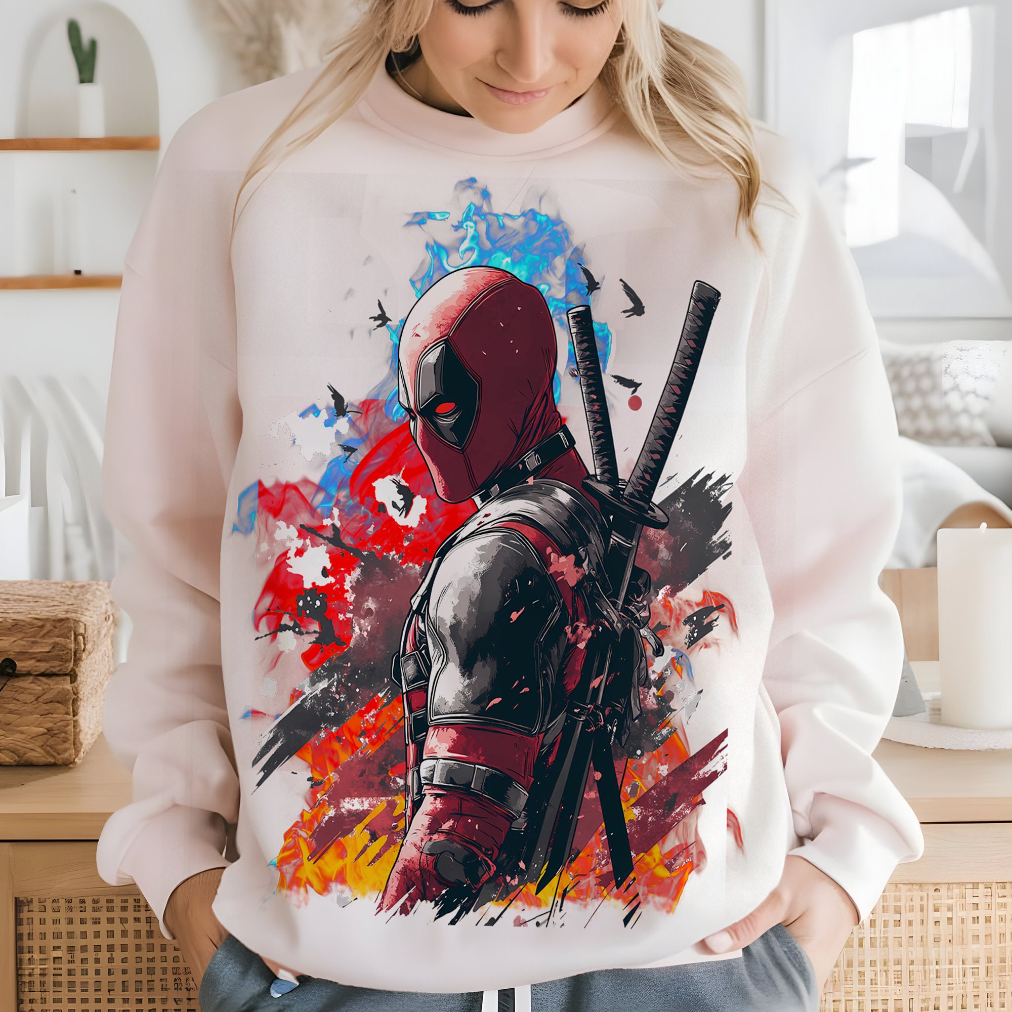 Deadpool PNG Superhero Cartoon Sublimation Design Movie Character T ...
