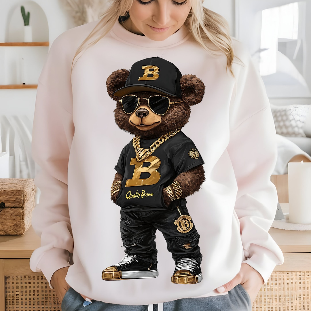 Teddy Bear PNG Rapper Cartoon Bear Graffiti Boom Box Street Art Teddy ...