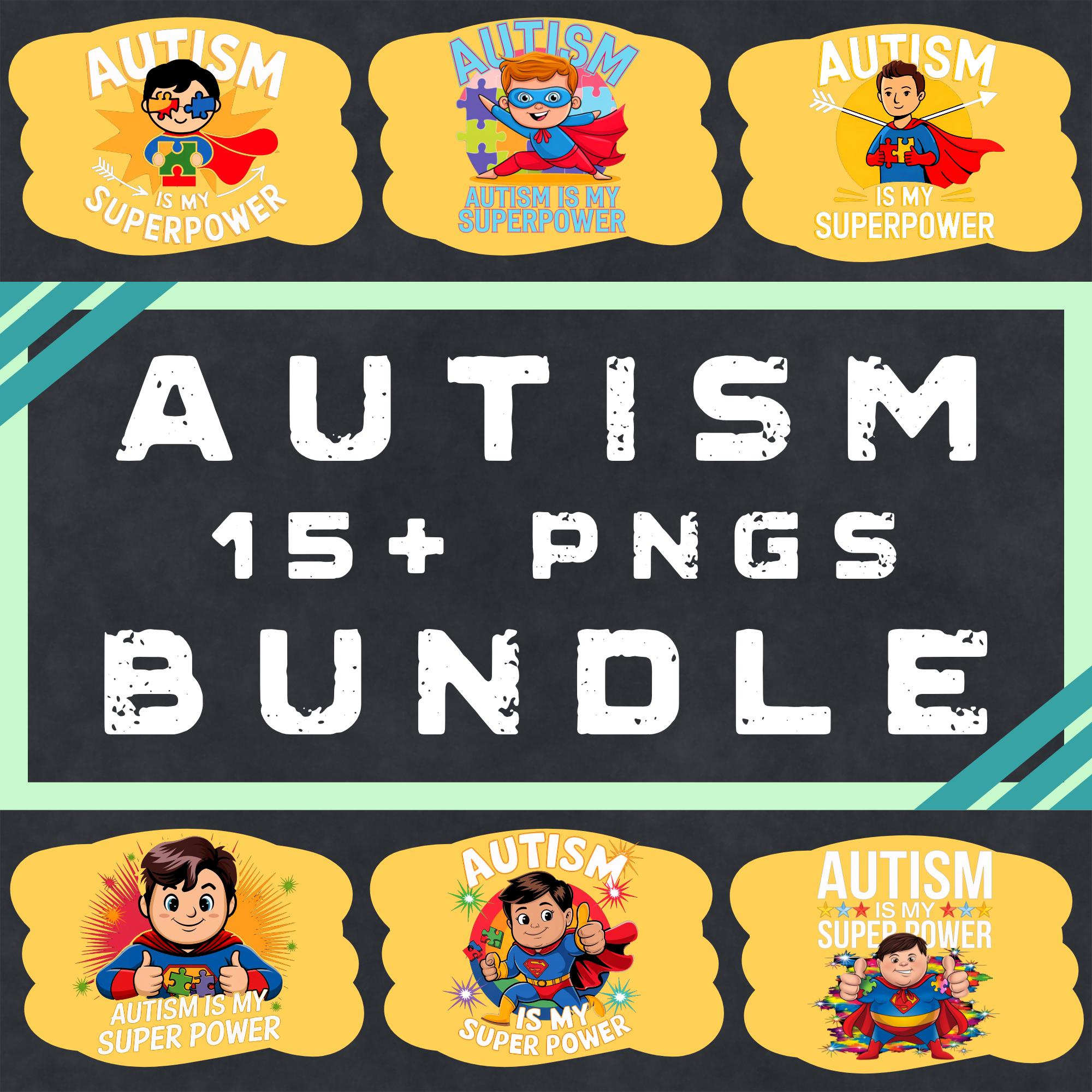 Autism Superhero Awareness PNG 15 Pngs Bundle Sublimation Design ...