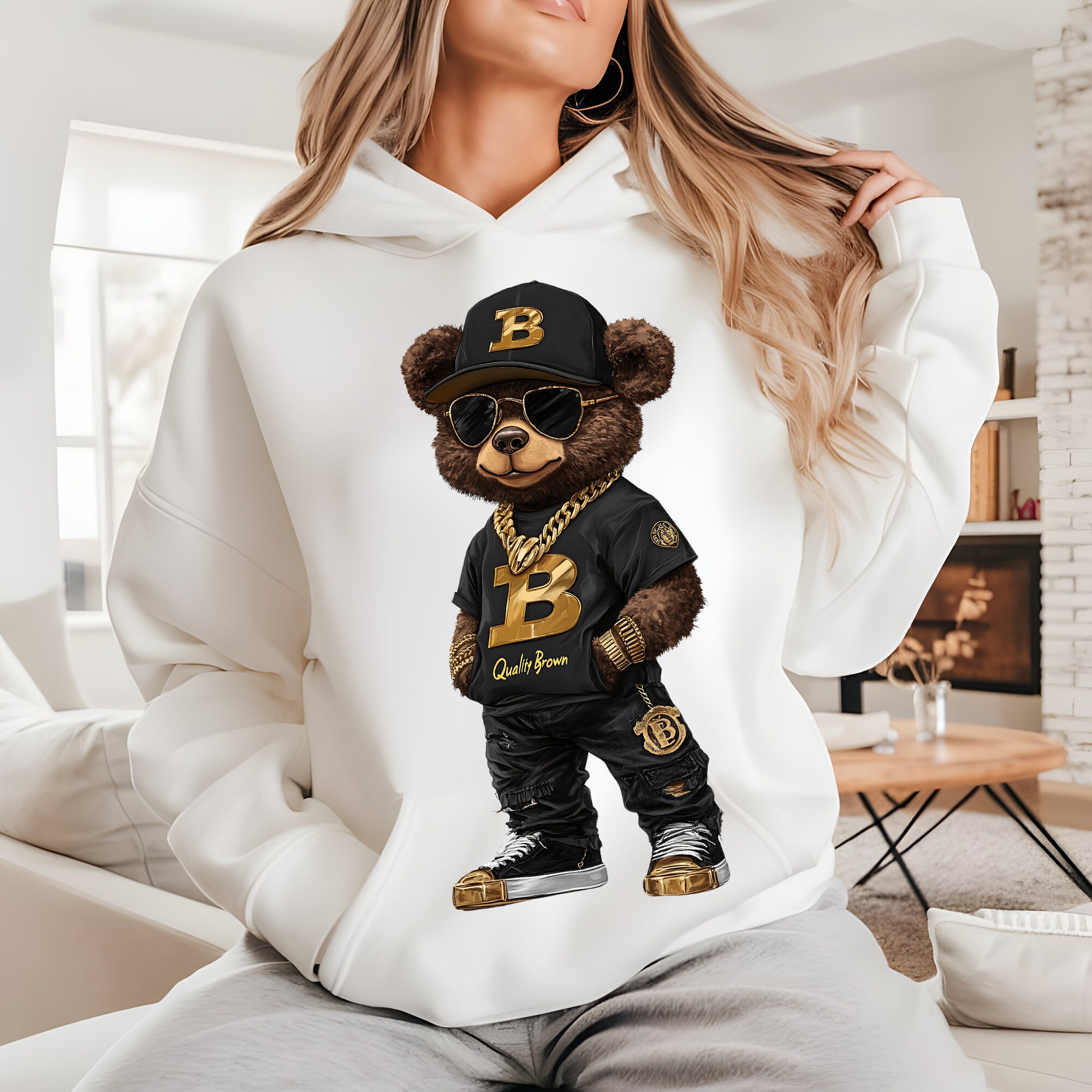 Teddy Bear PNG Rapper Cartoon Bear Graffiti Boom Box Street Art Teddy ...