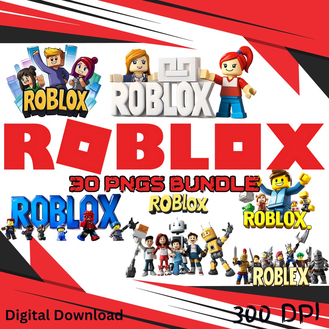 Roblox PNG Bundle of 30 Roblox Game Characters, Boy Clipart Roblox ...