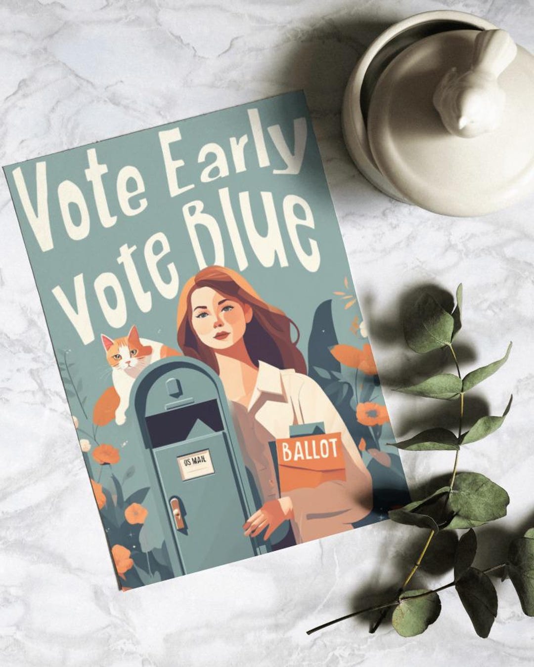 Early Voting Postcards: Childless Cat Lady Political Mailer (4x6) - Etsy