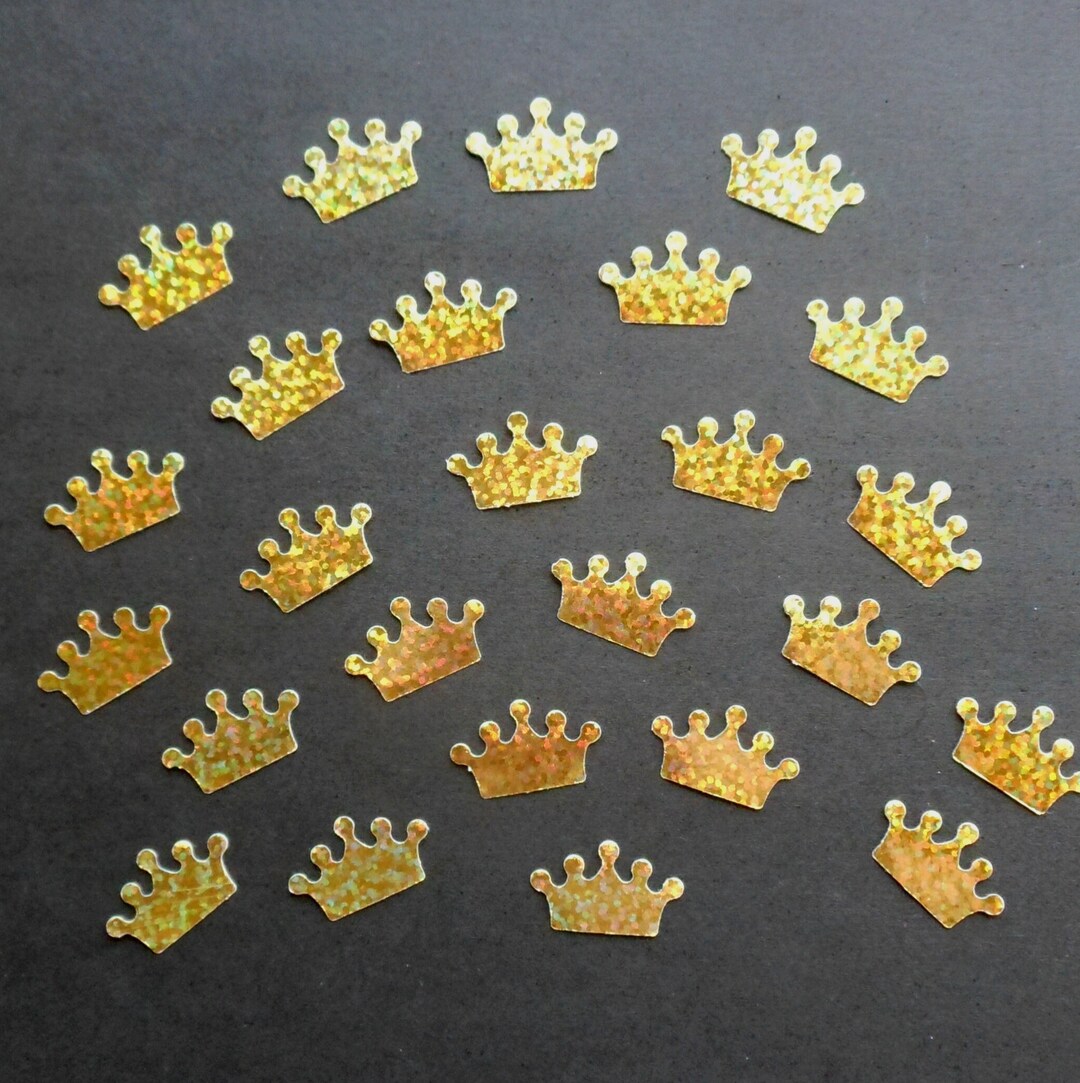 Sparkling GOLD CROWN STICKERS for Collages, Invitations, Party ...