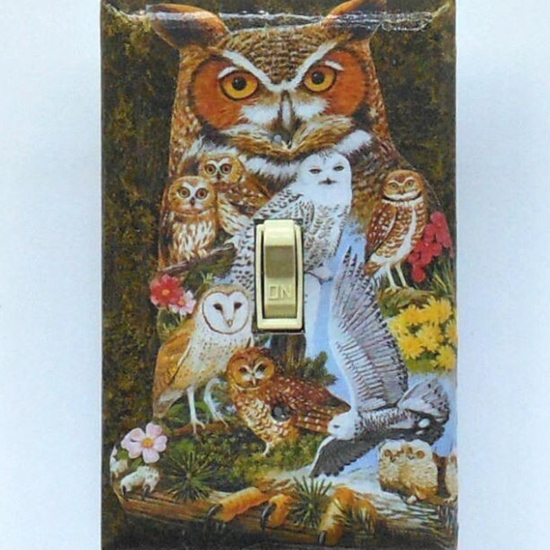 Owl Switch Plate - Etsy