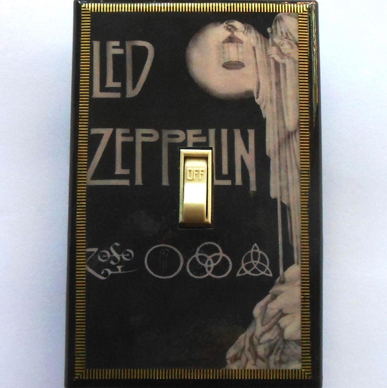 Led Zeppelin Switches & Outlets- MATCHING SCREWS- Zeppelin Album Led ...