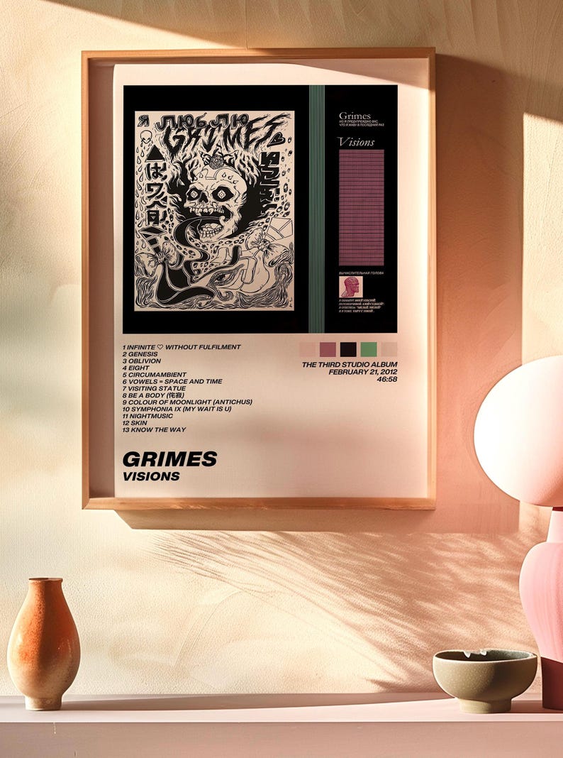 Grimes Inspired Album Art Digital Poster Bundle | Complete Collection ...