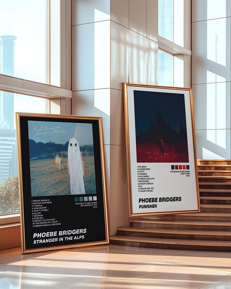 Phoebe Bridgers Inspired Digital Wall Art Bundle | 3 Iconic Posters ...