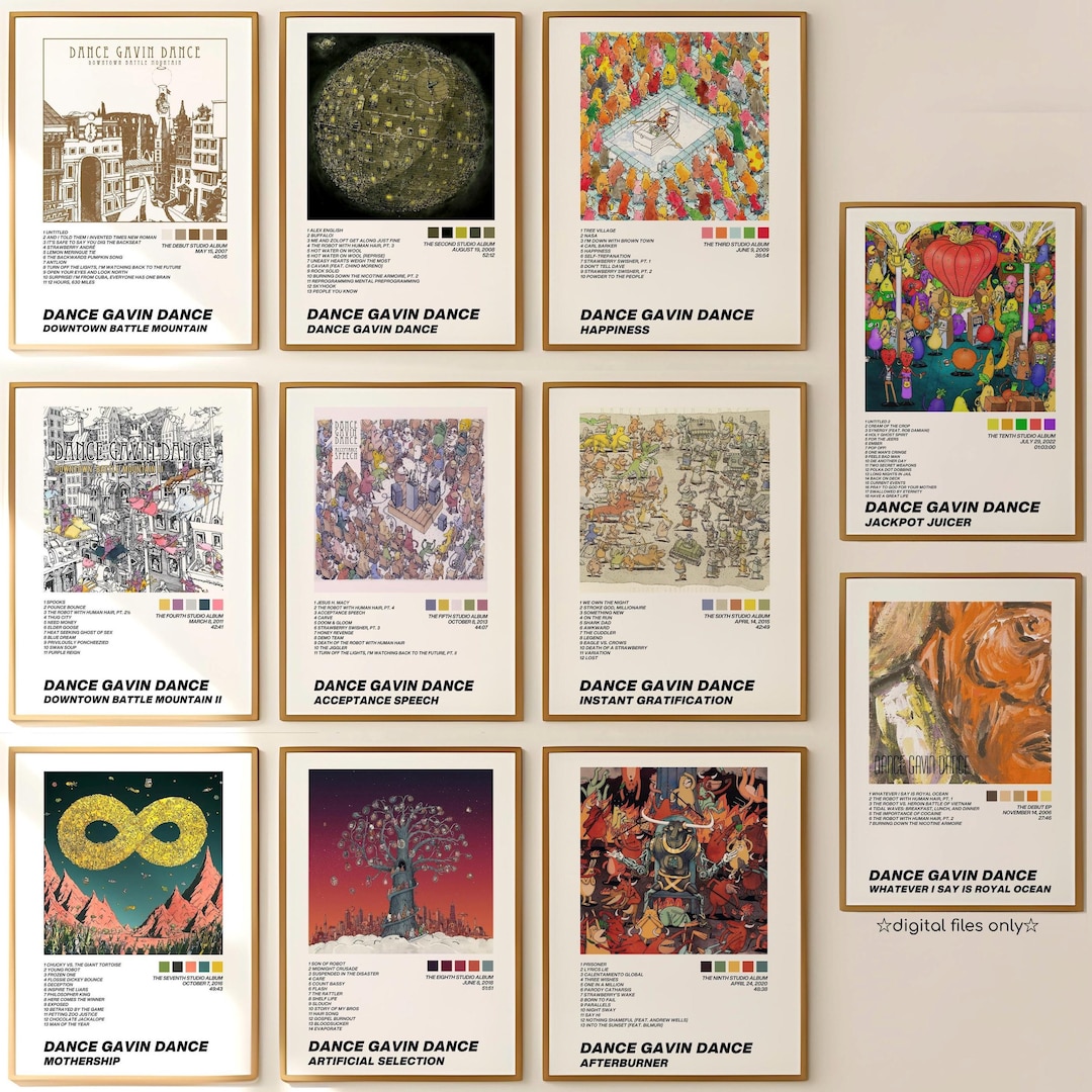 DGD Inspired Digital Poster Collection | 11 Iconic Studio Albums + 1 EP ...
