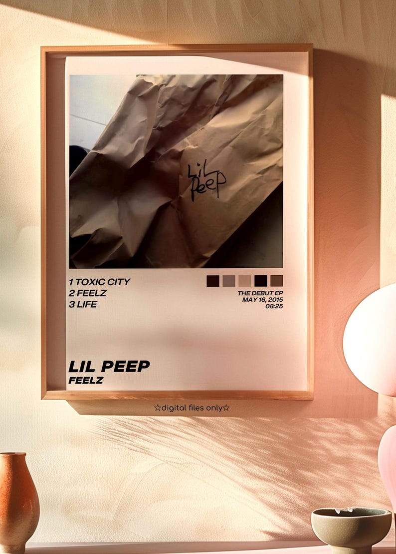 Lil Peep Inspired Digital Wall Art Bundle | Minimalist Posters | 14 ...