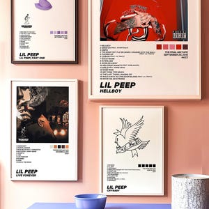 Lil Peep Inspired Digital Wall Art Bundle | Minimalist Posters | 14 ...