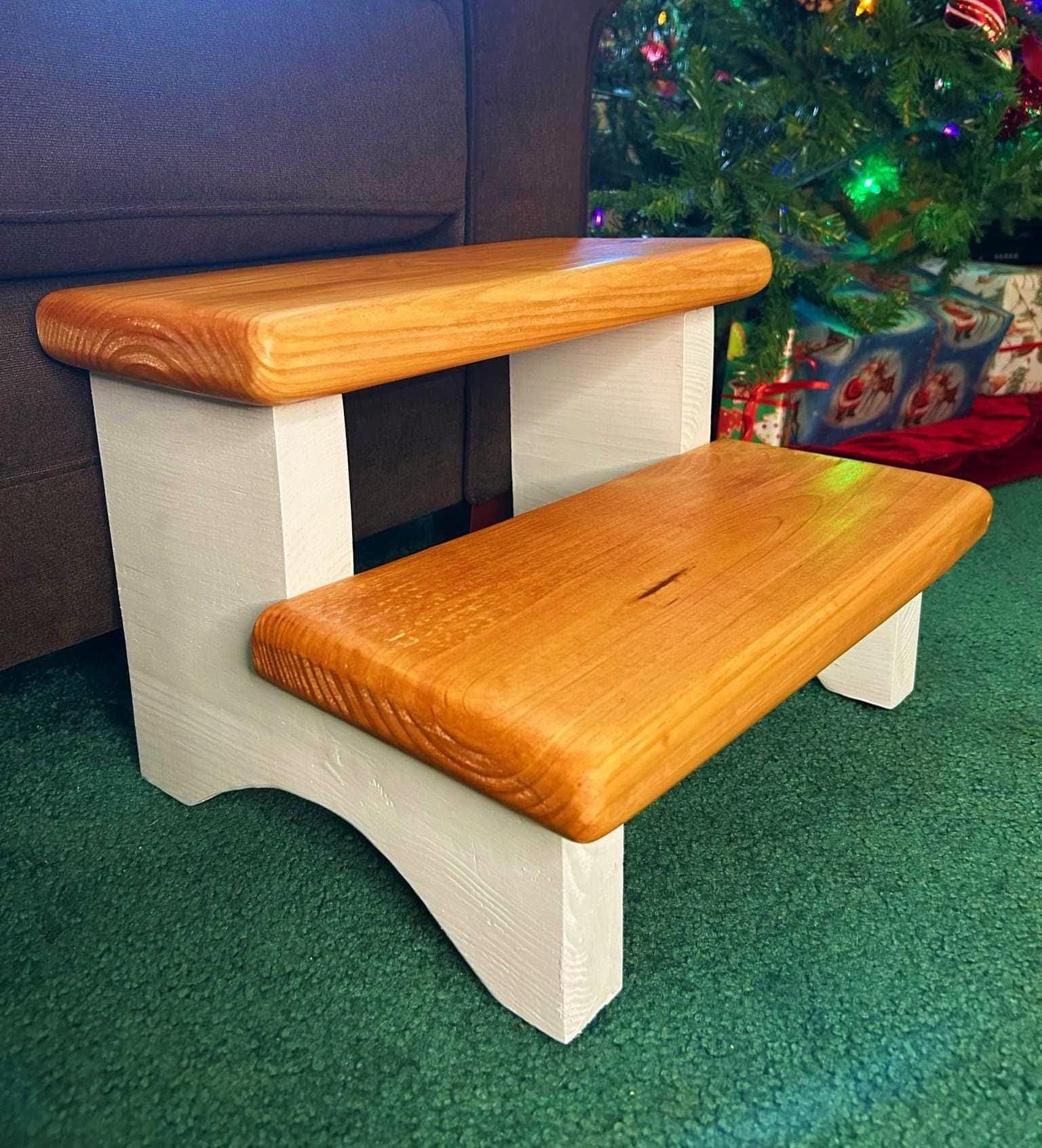 Handmade Rustic Wooden Step Stool: Kitchen & Nursery Decor - Etsy