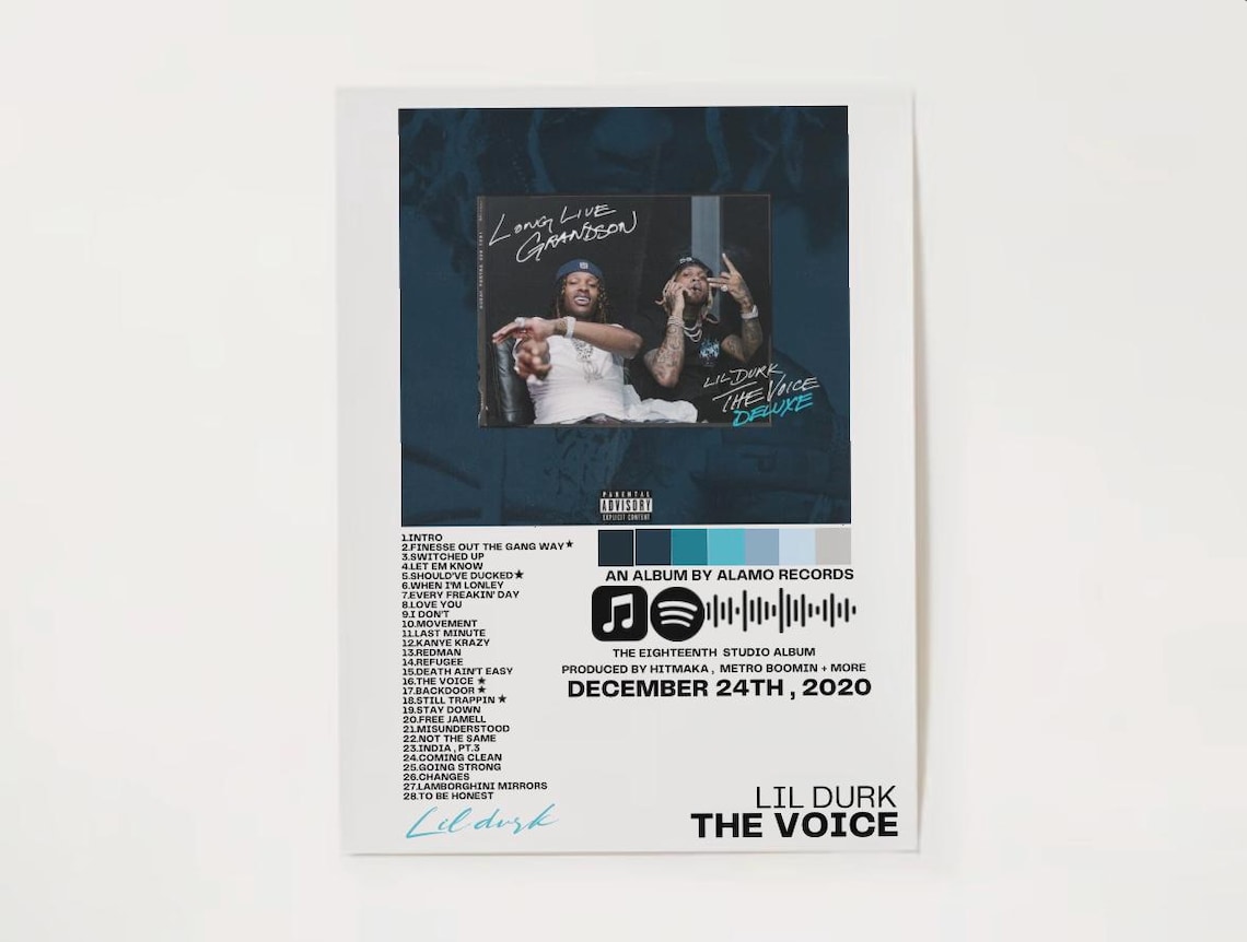 Lil Durk Album Cover Posters 3 - Etsy