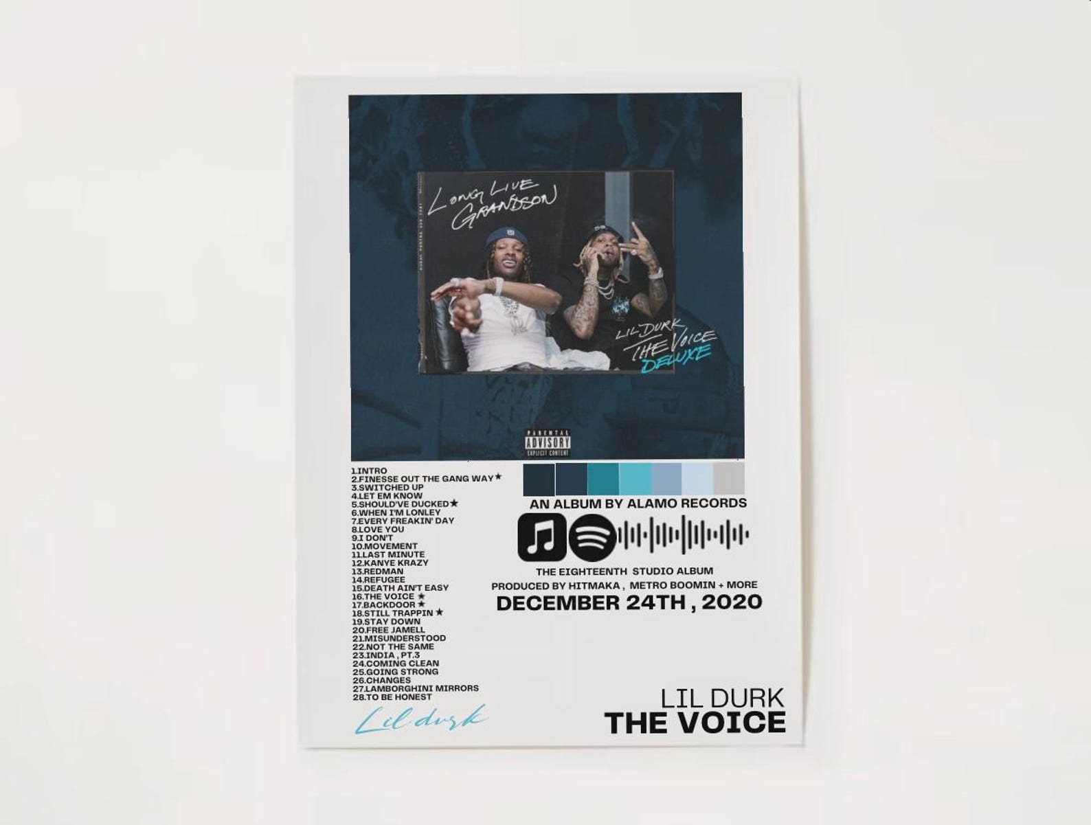 Lil Durk Album Cover Posters 3 - Etsy