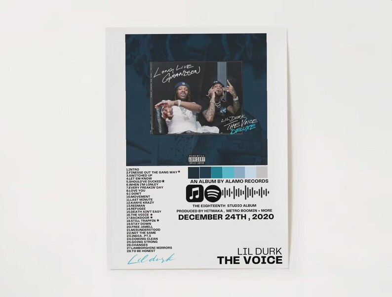 Lil Durk Album Cover Posters 3 - Etsy