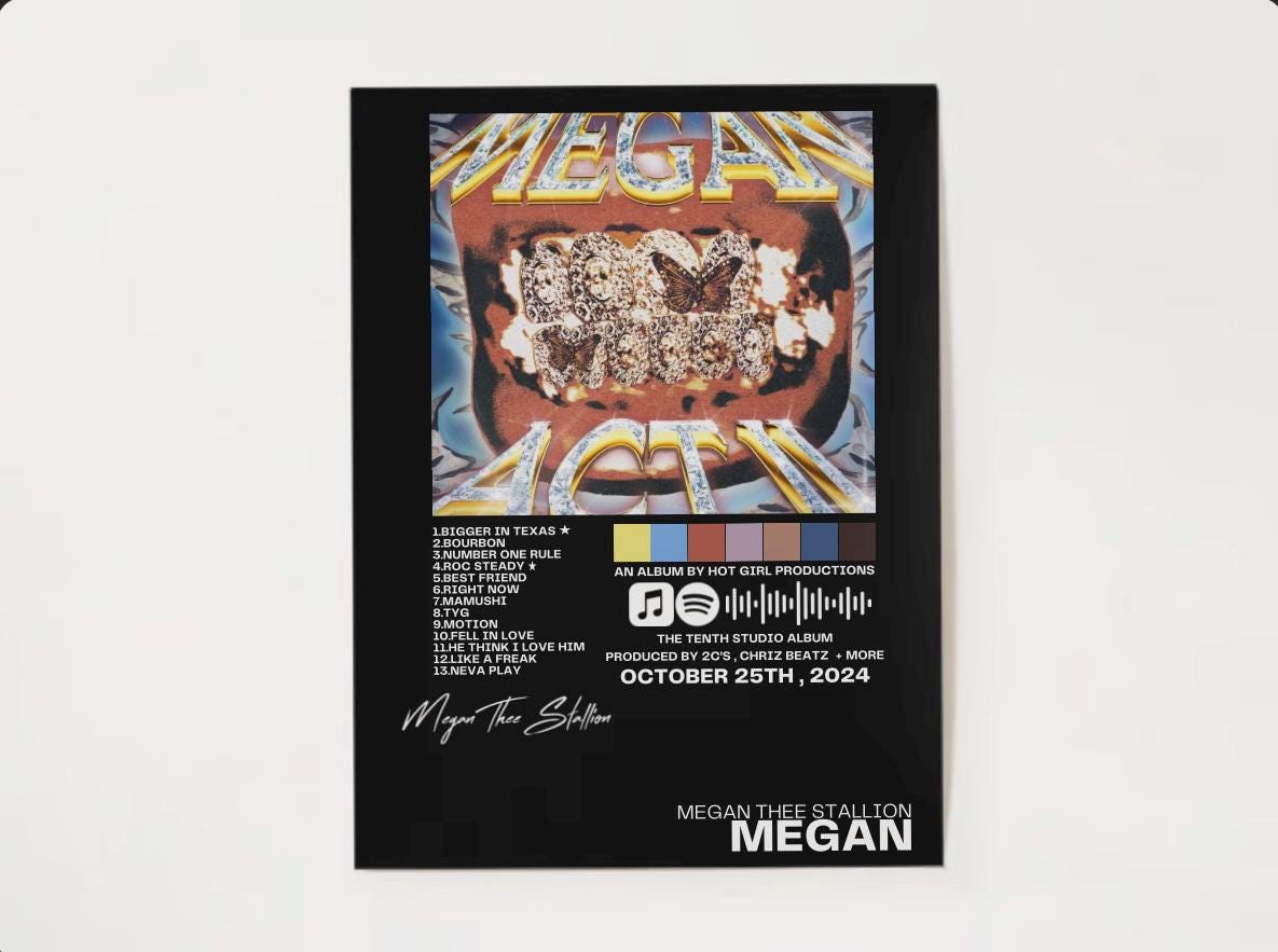 Megan Thee Stallion Album Cover Posters 3 - Etsy