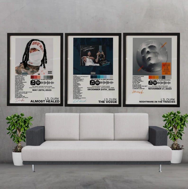 Lil Durk Album Cover Posters 3 - Etsy