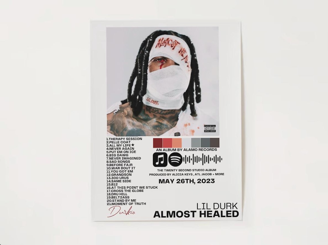 Lil Durk Album Cover Posters 3 - Etsy