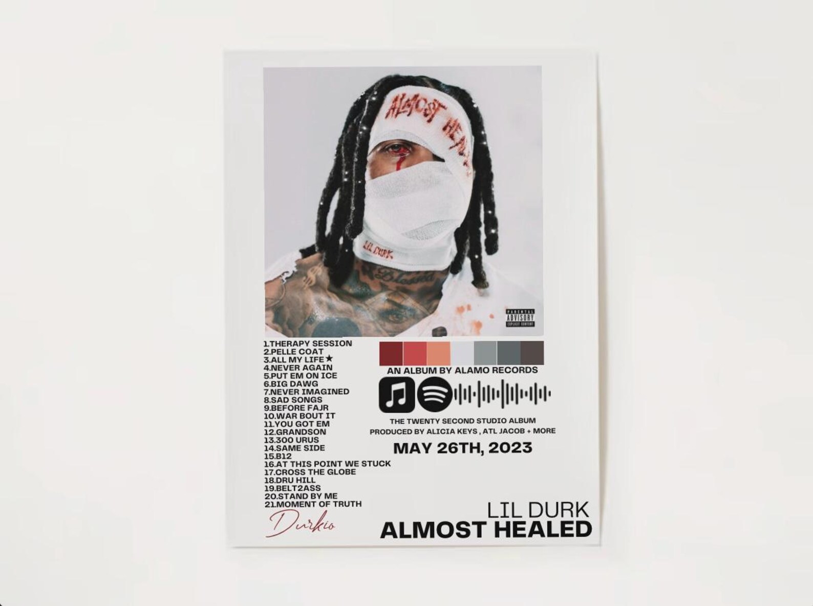 Lil Durk Album Cover Posters 3 - Etsy