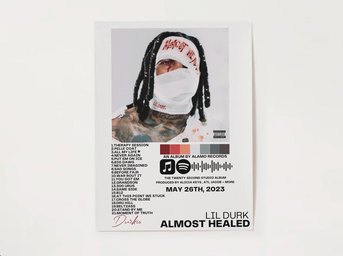 Lil Durk Album Cover Posters 3 - Etsy