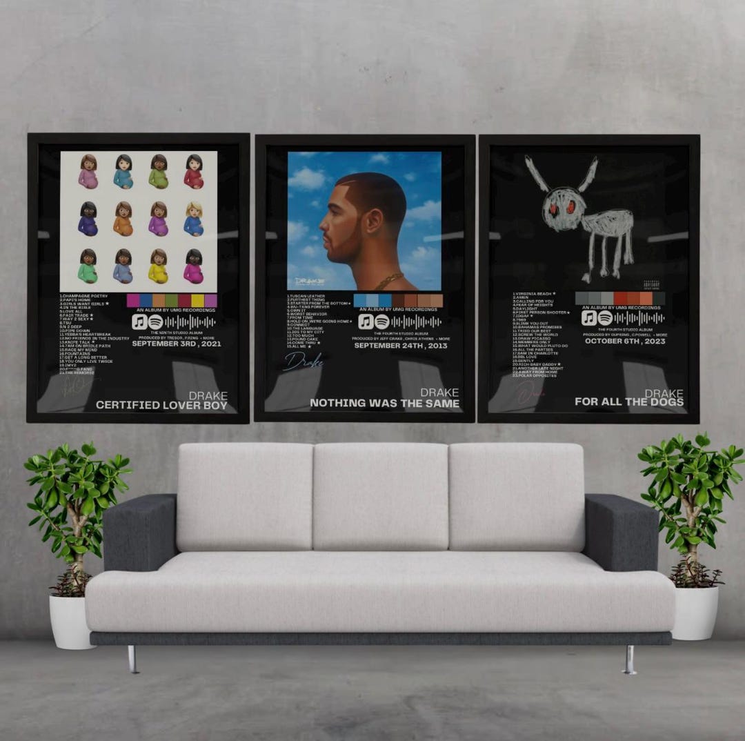 Drake Album Cover Posters (3) - Etsy