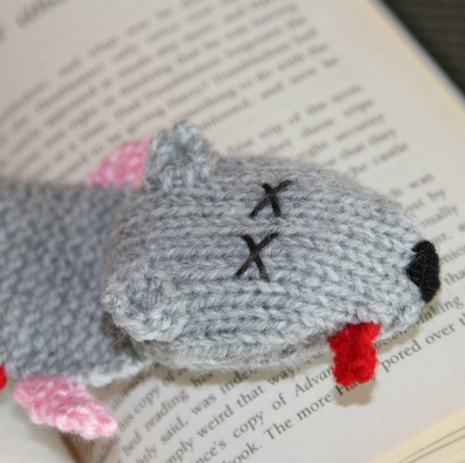 Squashed Rat Bookmark INSTANT DOWNLOAD PDF Knitting Pattern - Etsy UK