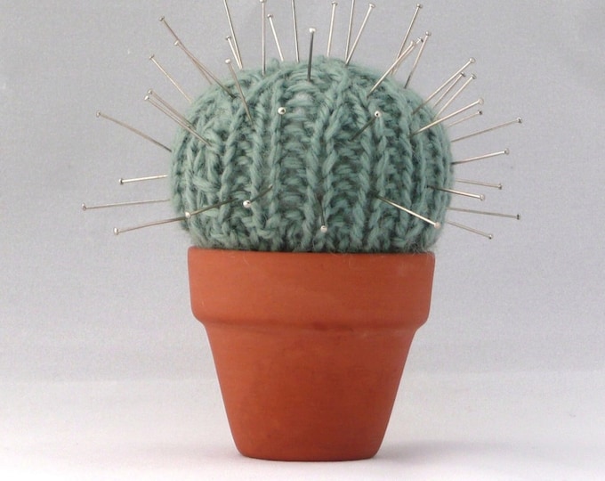 Knitted Cacti in Pots - Etsy