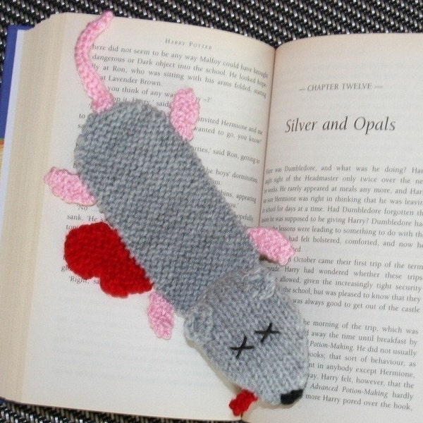 Crochet Rat Bookmark - Etsy