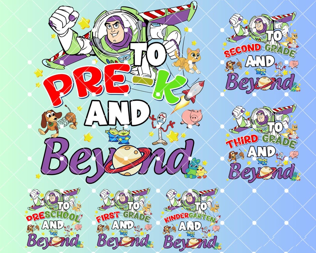 Buzz Lightyear Back to School Png, to Pre-k and Beyond Png, Toy Story ...