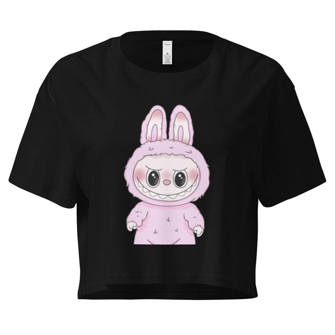 Labubu Clothing/ Chill Labubu Vibes Crop Tee - Etsy