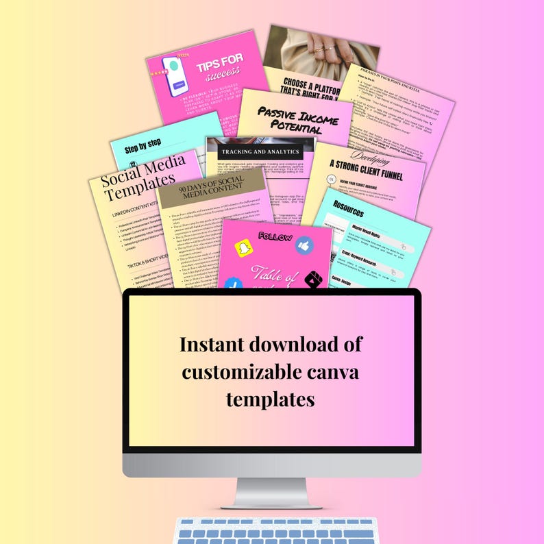 Editable Canva Templates | Printable Plr Bundle | Mega DFY Digital ...