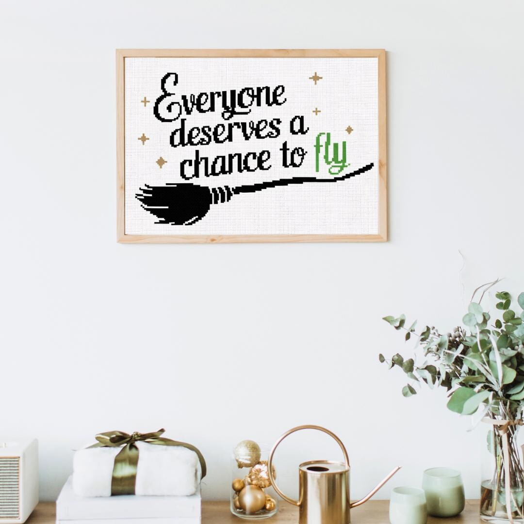 WICKED - Everyone Deserves a Chance to Fly (pattern) - Etsy