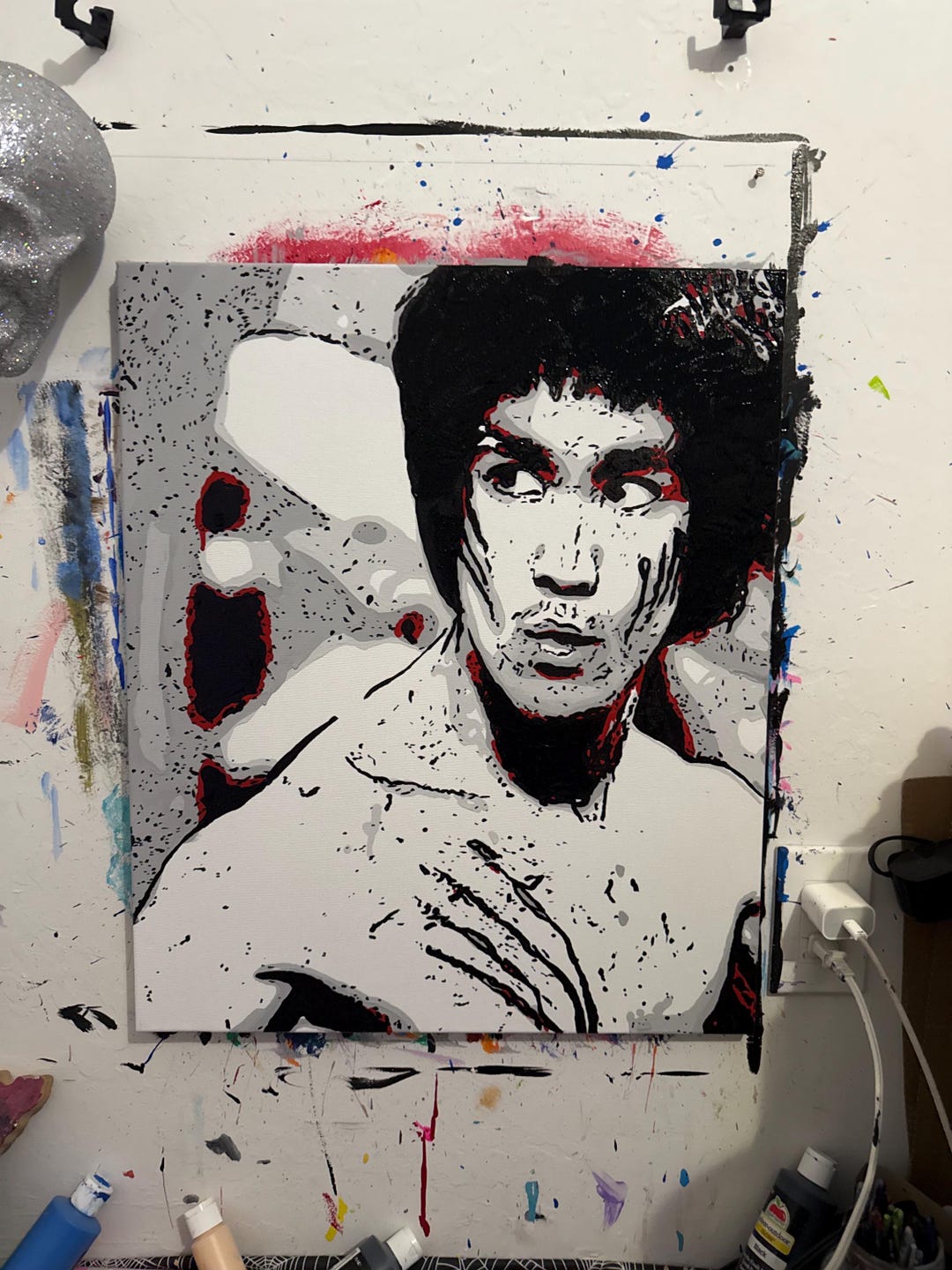 Wall Art MGK Pop Art | 20x24 Canvas | Iconic Music Legend Tribute - Etsy