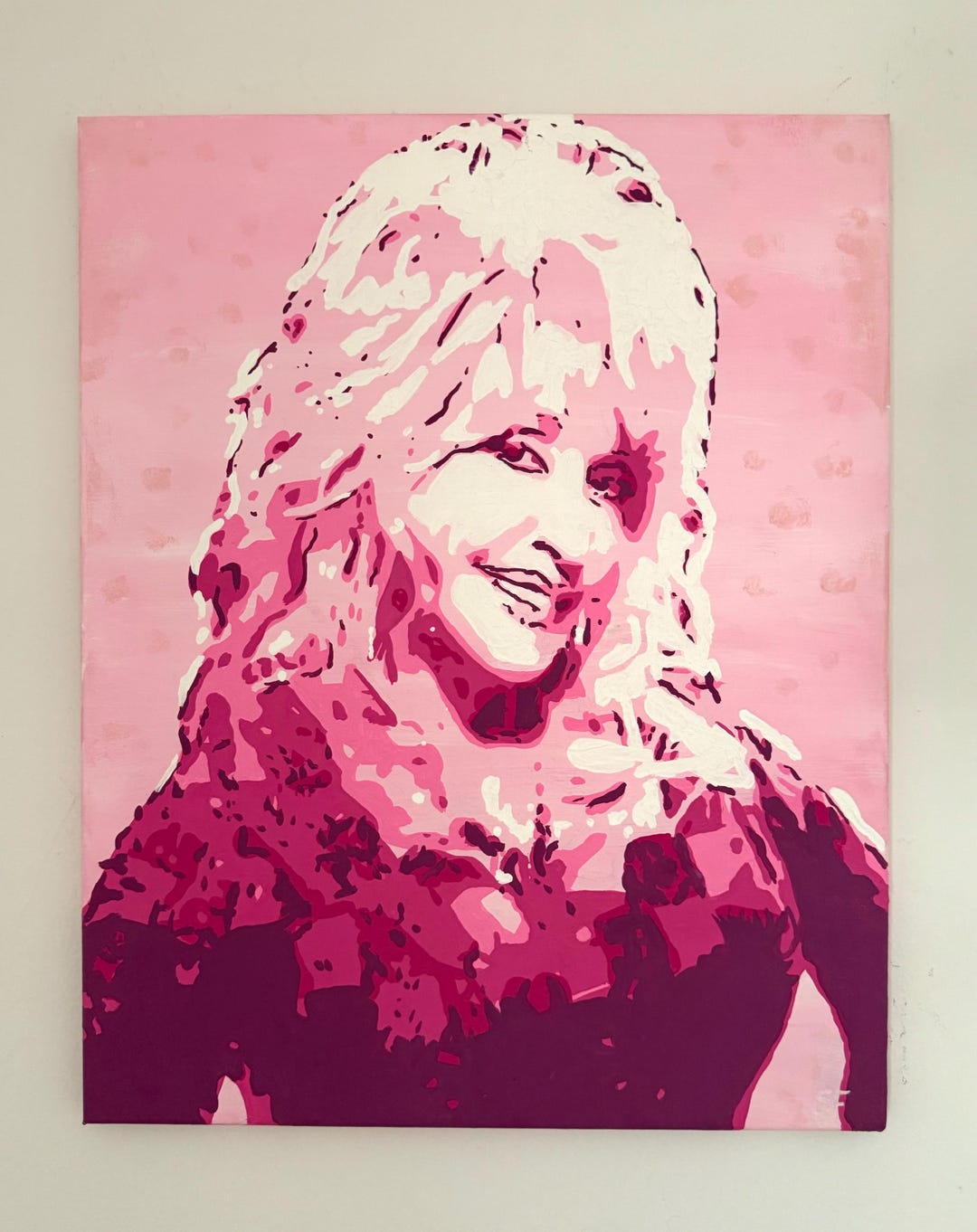 Wall Decor Dolly Parton Pop Art | 16x20 Canvas | Feminine and Fierce ...