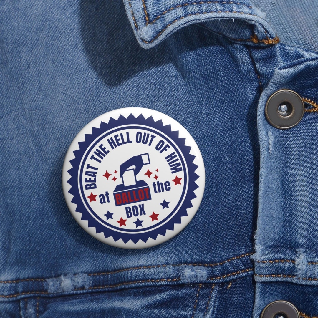 Harris Walz Pin Harris Walz 2024 Pin Button Beat Him at the Ballot Box ...