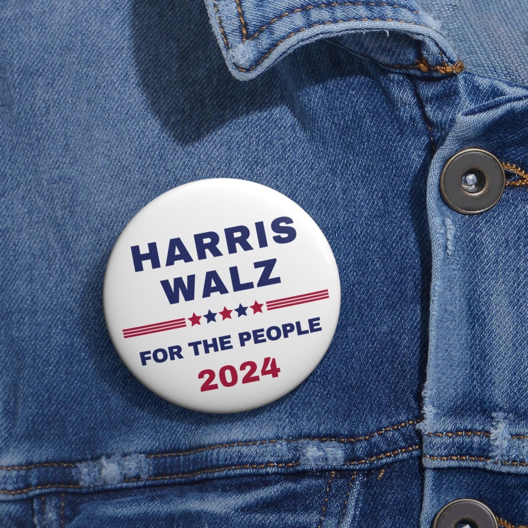 Harris Walz Pin Harris Walz 2024 for the People Pin Button Election ...