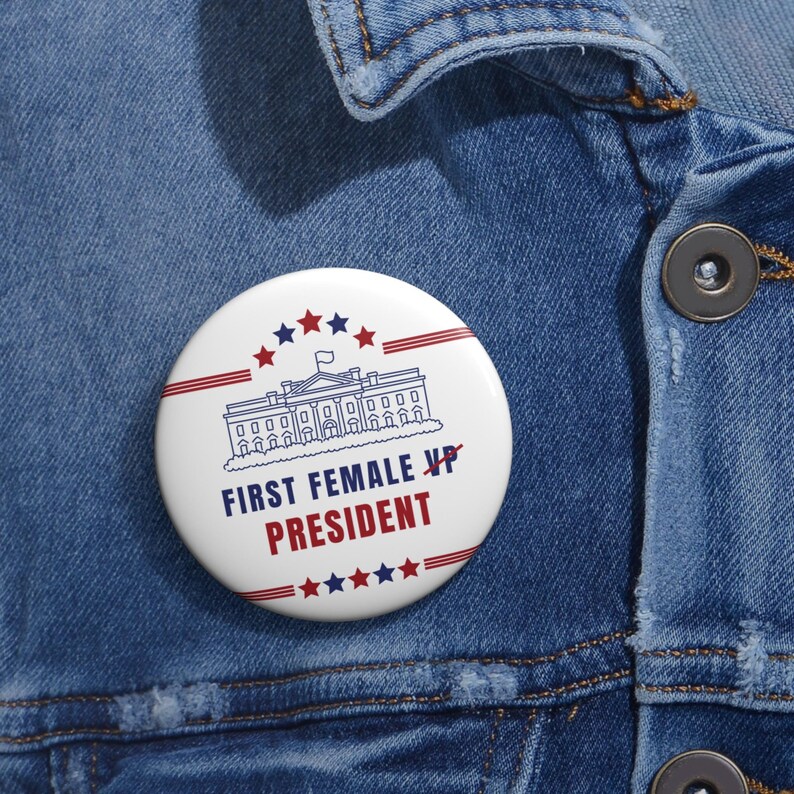 Kamala Harris Pin First Female President Pin Button Madam President ...