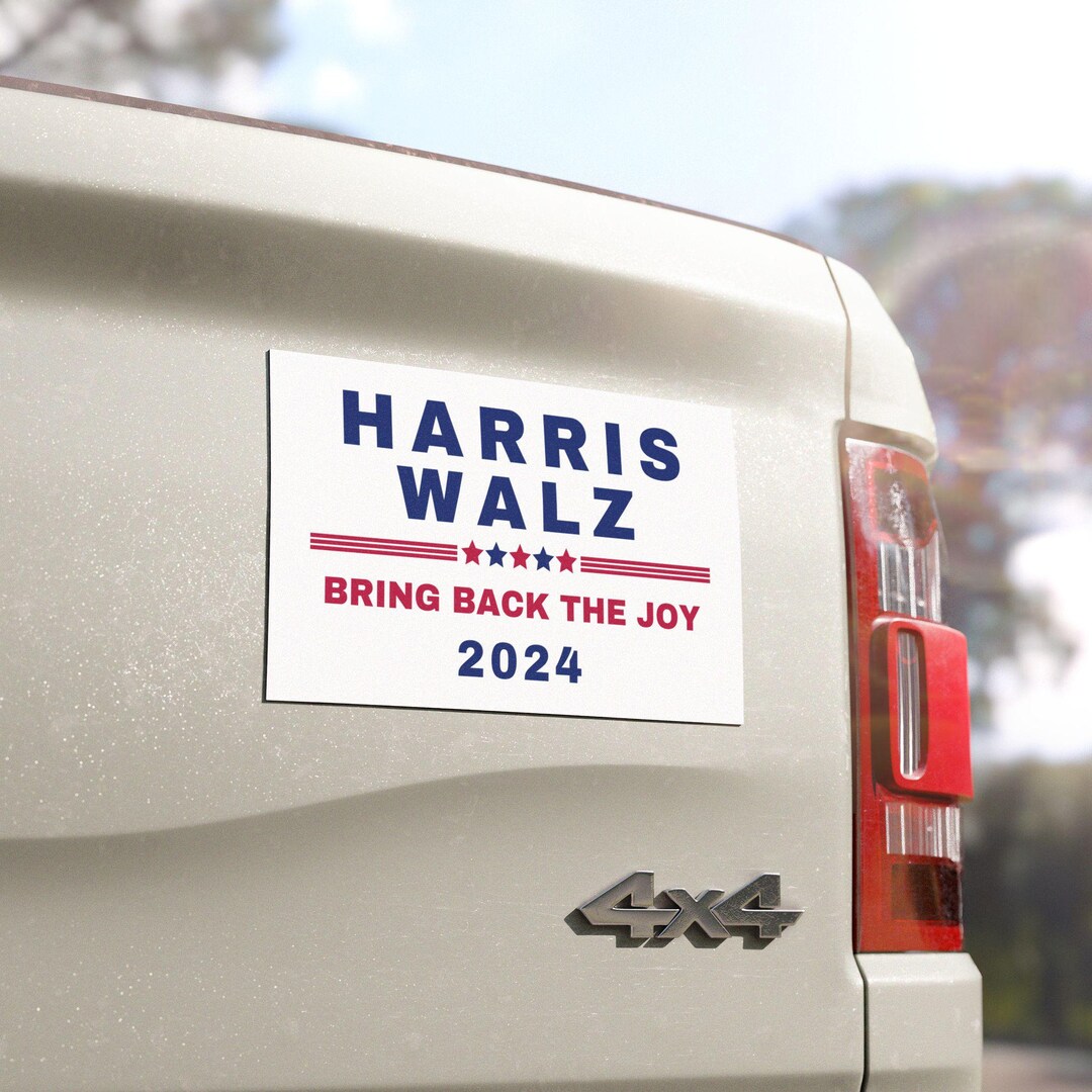 Bring Back the Joy Harris Walz 2024 Car Magnet Harris Walz Joy Kamala ...