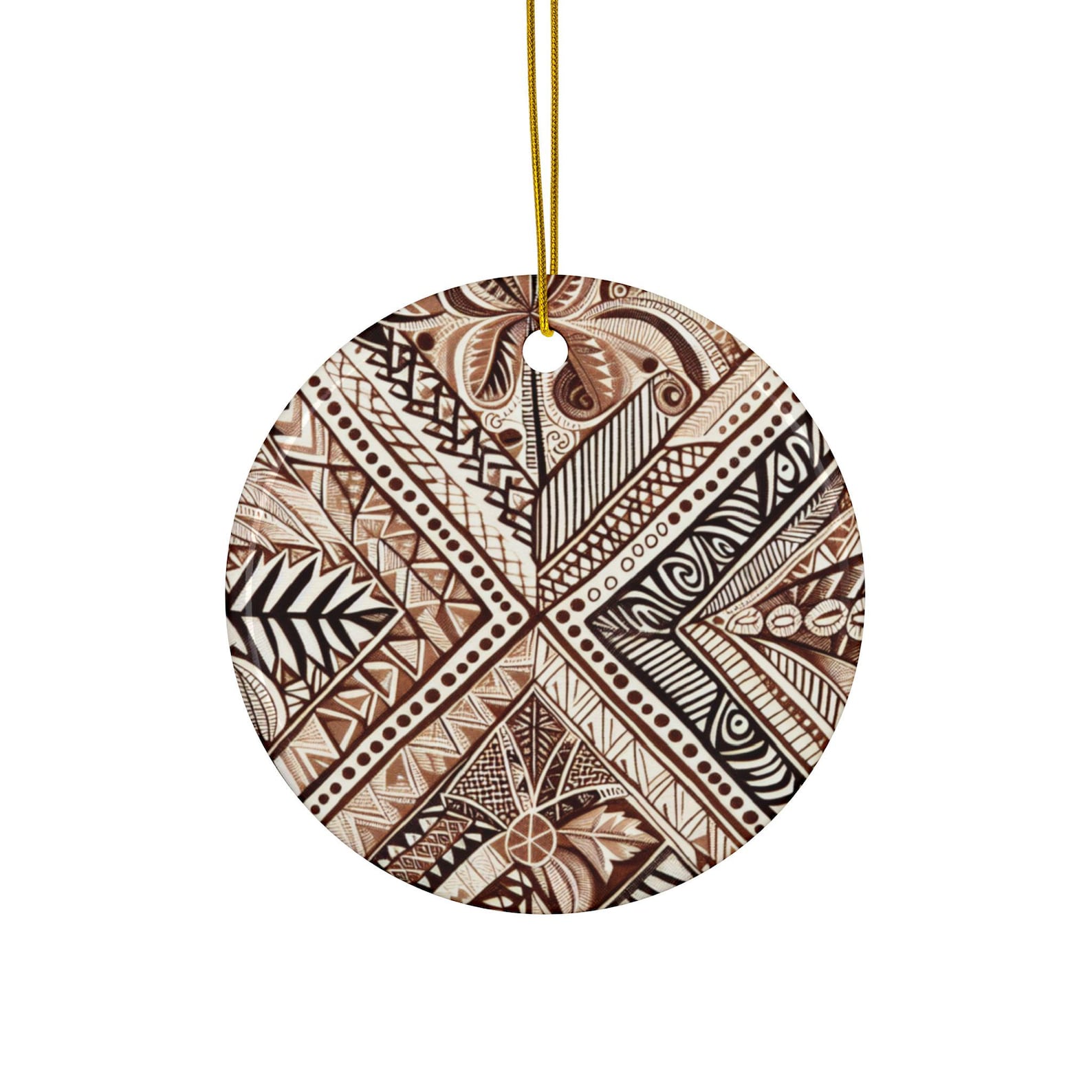 Fijian Masi Design Ceramic Ornaments - Etsy