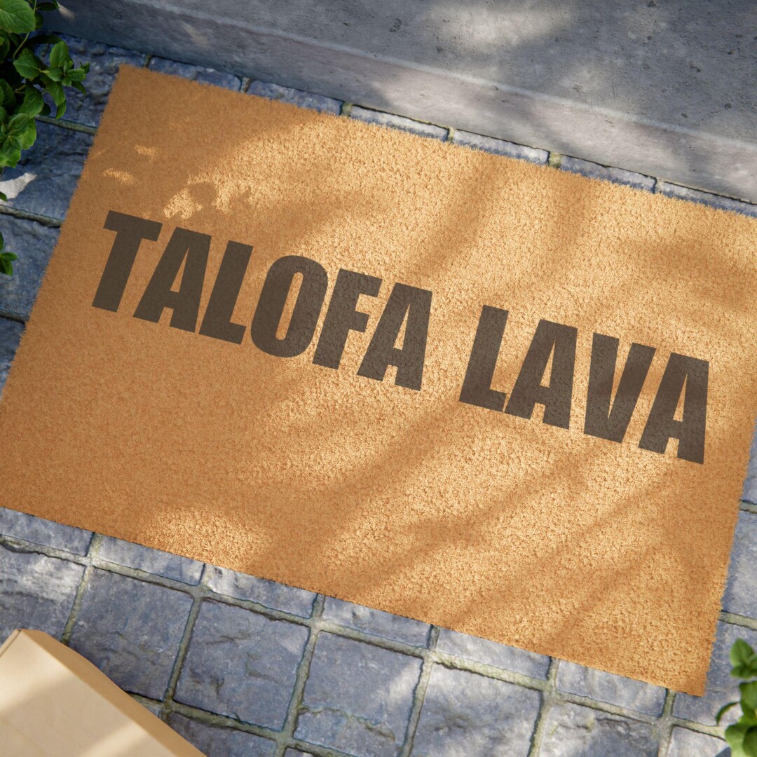 Talofa Lava Samoan Welcome Door Mat - Etsy